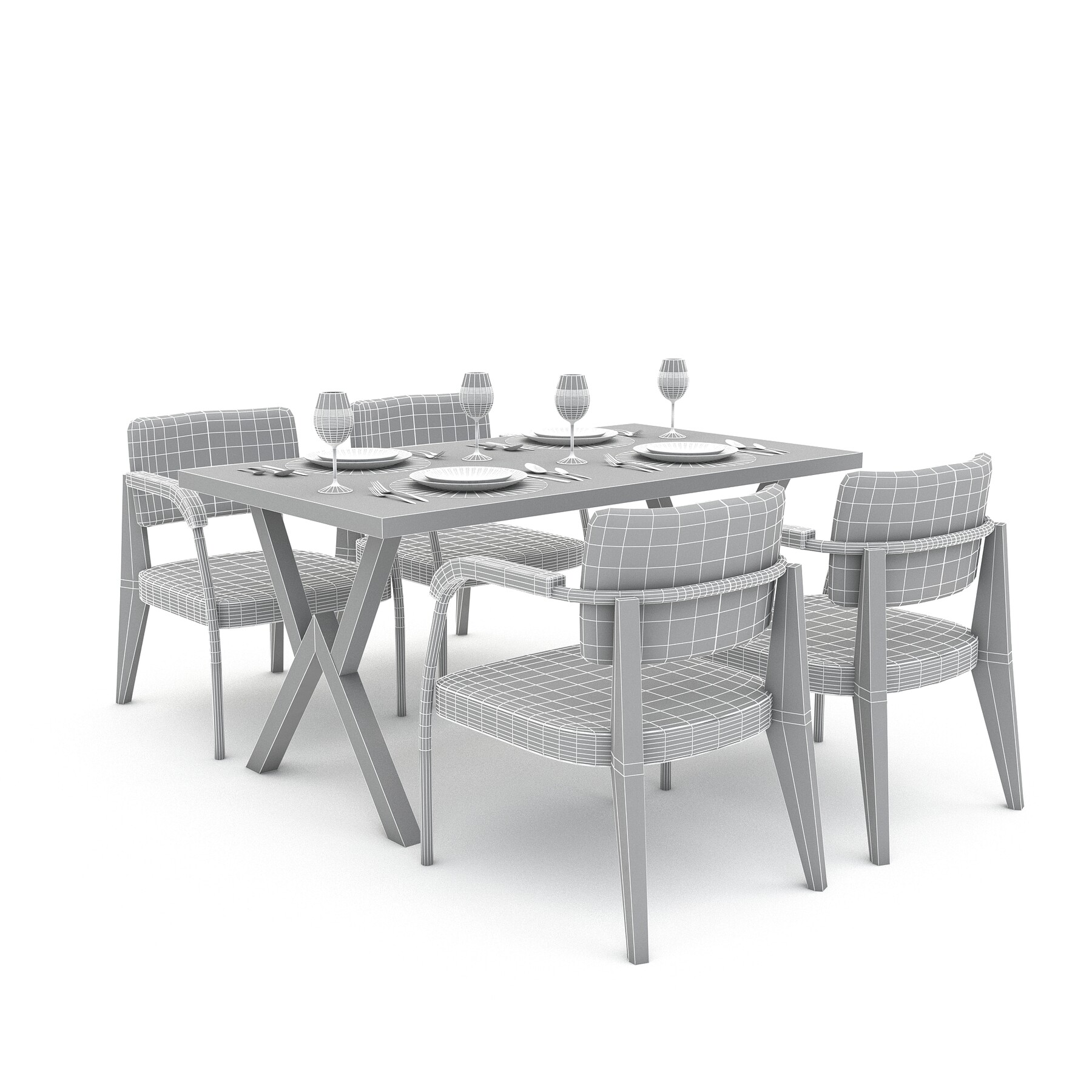 ArtStation - 3D dining table 001 | Resources