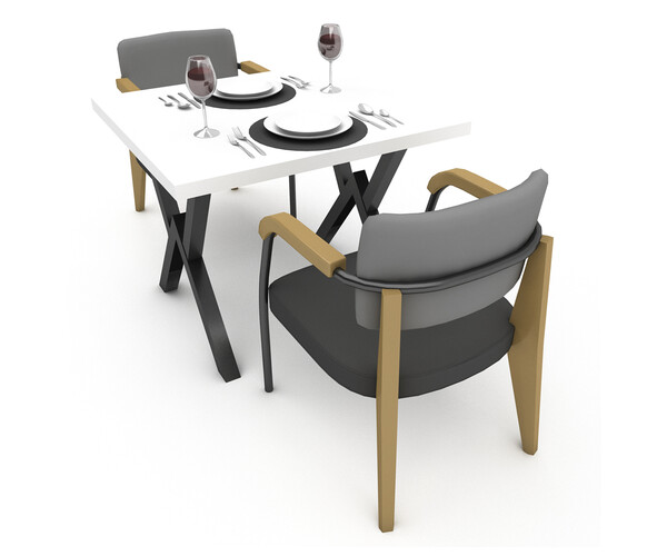 ArtStation - dining table 002 model | Resources