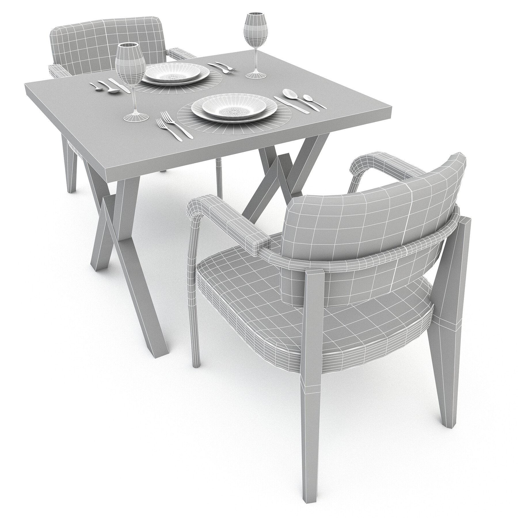 ArtStation - dining table 002 model | Resources