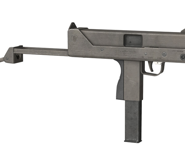 ArtStation - SCIFI XOF MAC10 Submachingun Low-poly 3D model | Game Assets