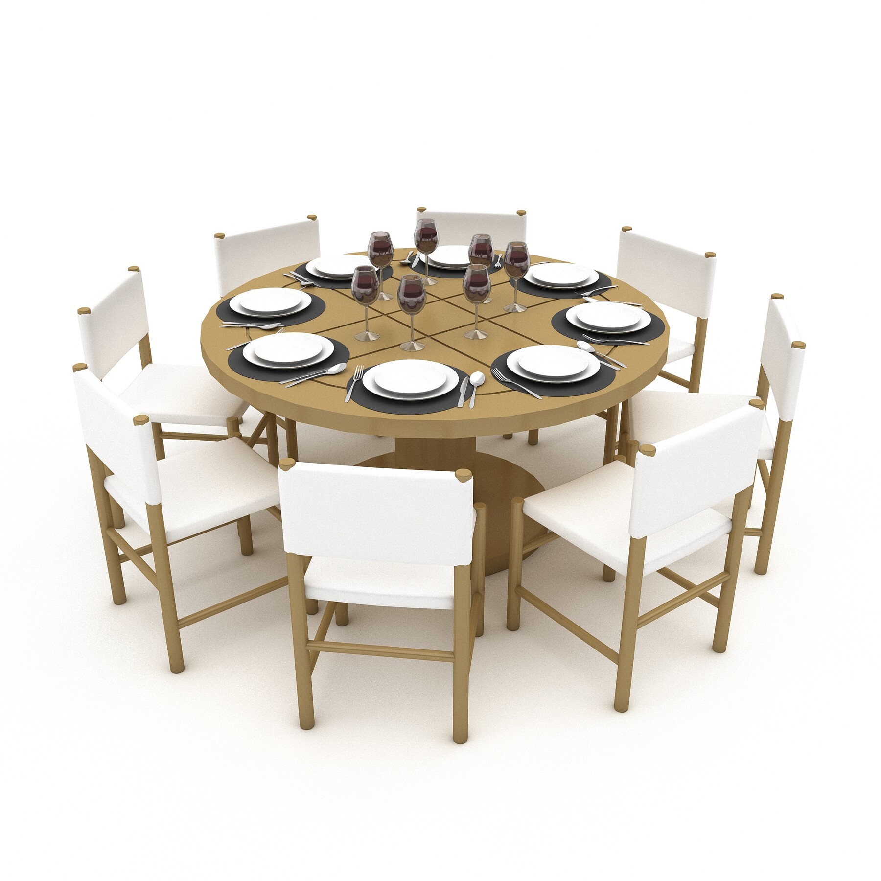 ArtStation - 3D dining table 003 | Resources