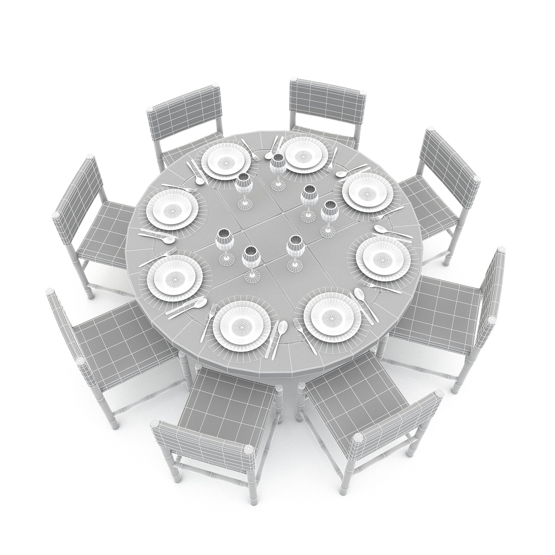 ArtStation - 3D dining table 003 | Resources