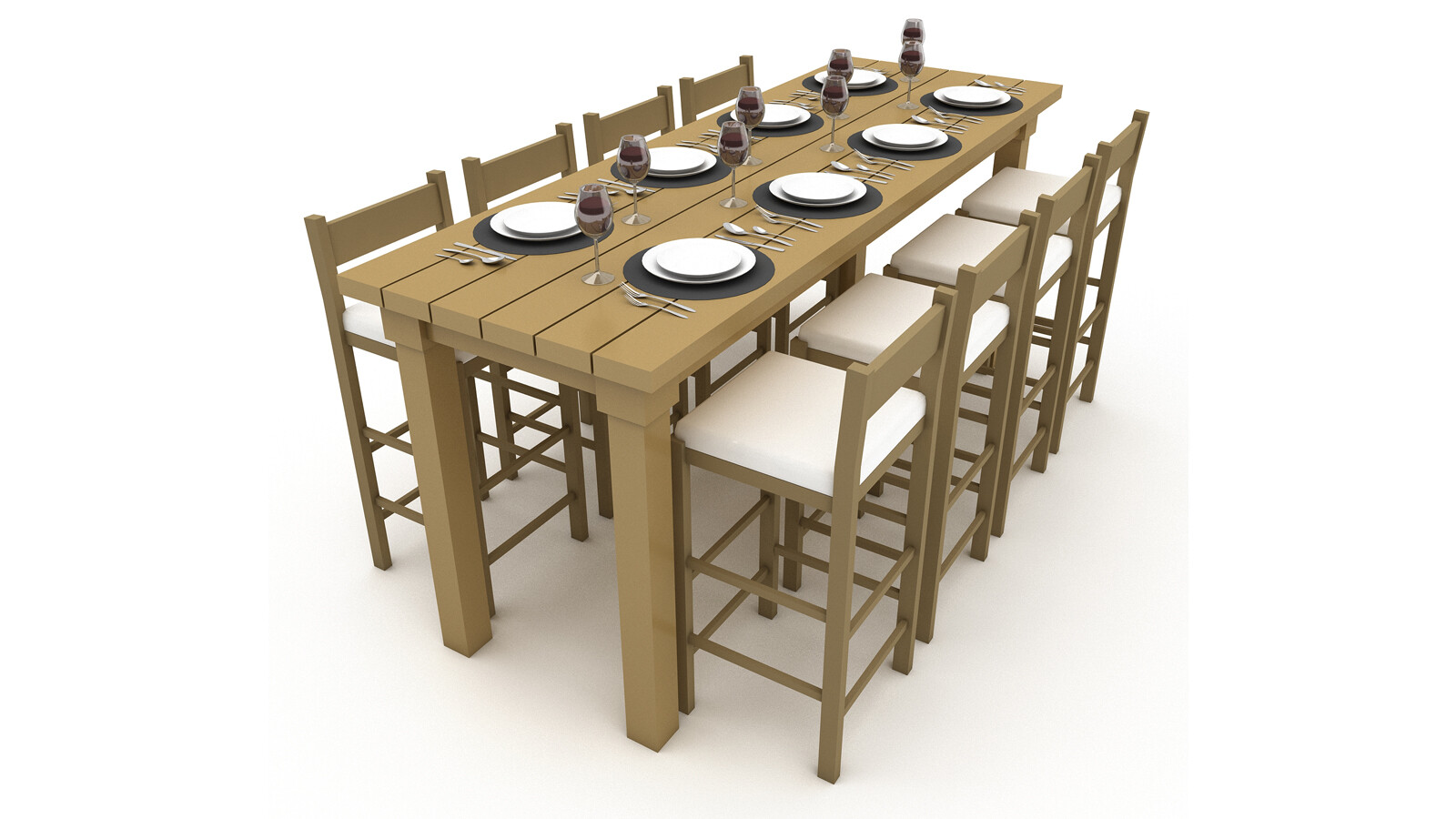 ArtStation - 3D dining table 005 model | Resources