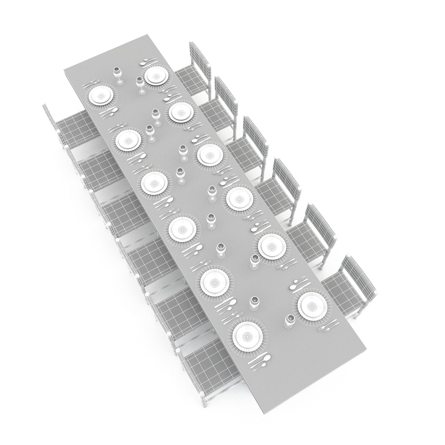 ArtStation - 3D model dining table 008 | Resources