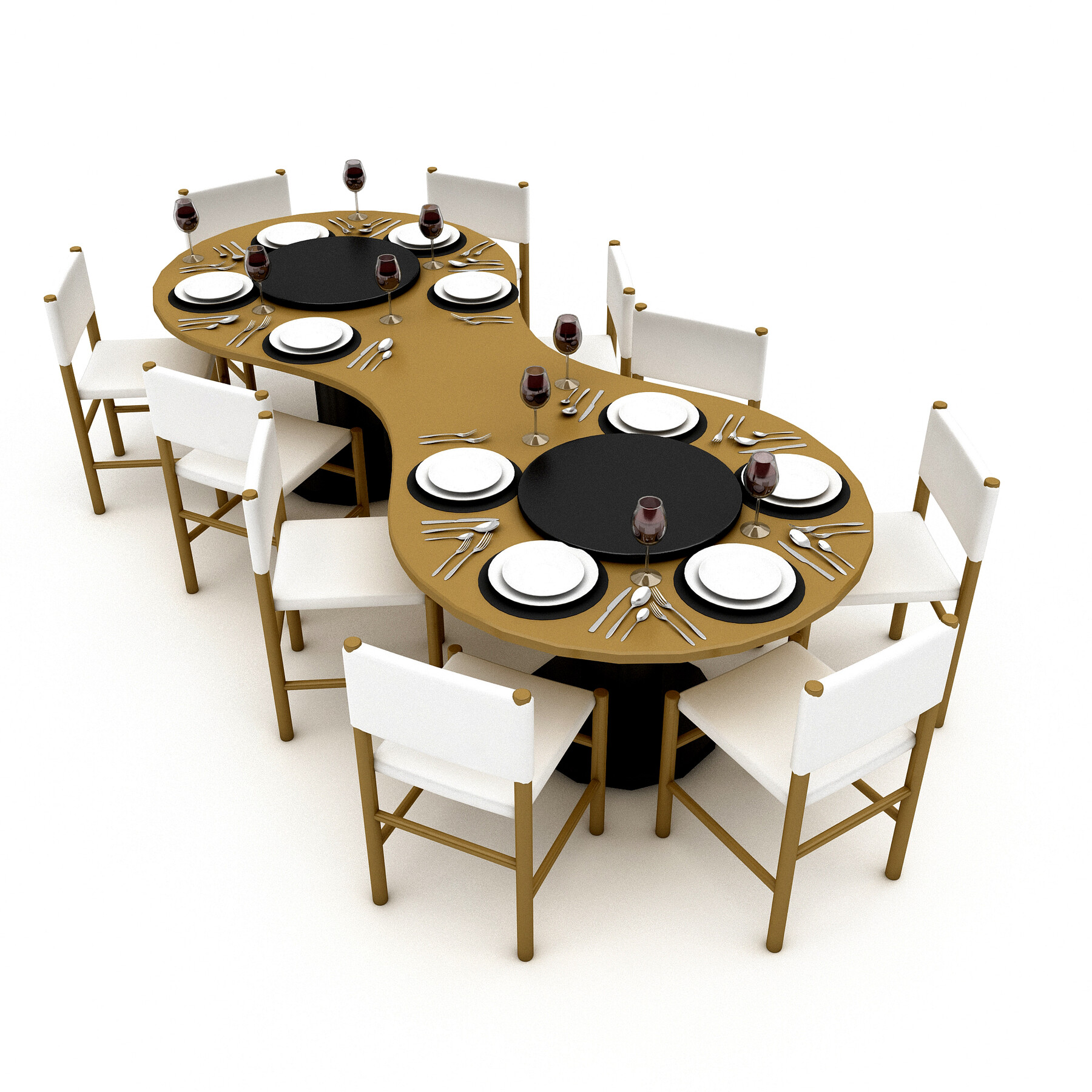 ArtStation - dining table 009 model | Resources