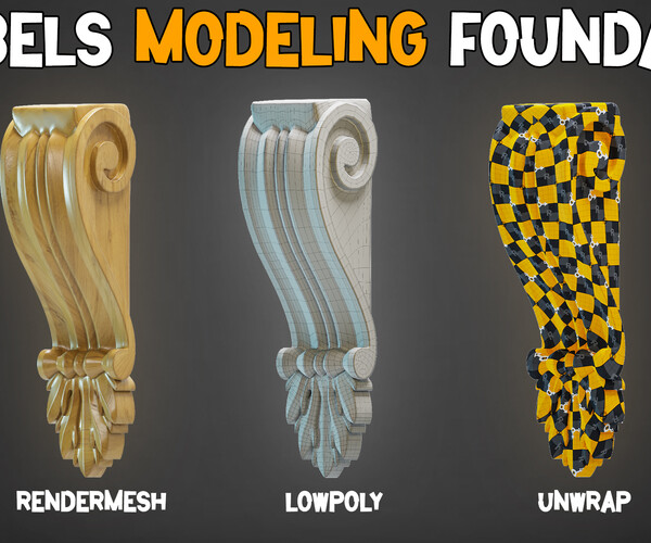 ArtStation - Corbels Modeling Foundation Tutorials VOL-02 | Tutorials