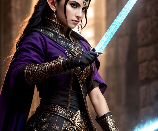 ArtStation - Elfic sorceress character pack (69 illustrations, NSFW ...