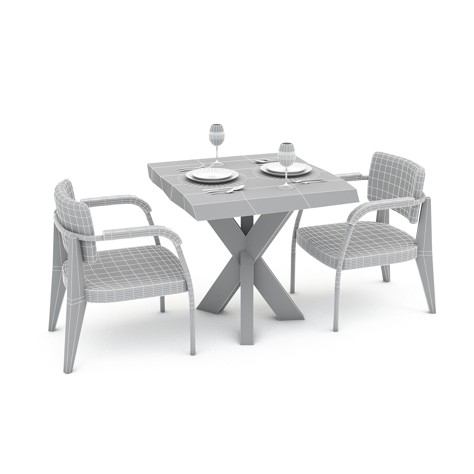 ArtStation - dining table 012 3D model | Resources