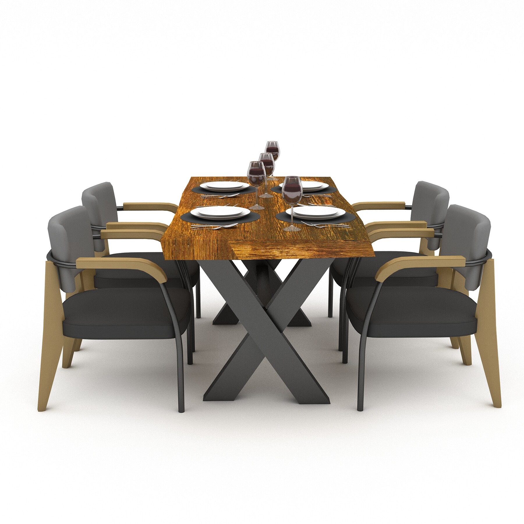 ArtStation - 3D dining table 013 model | Resources