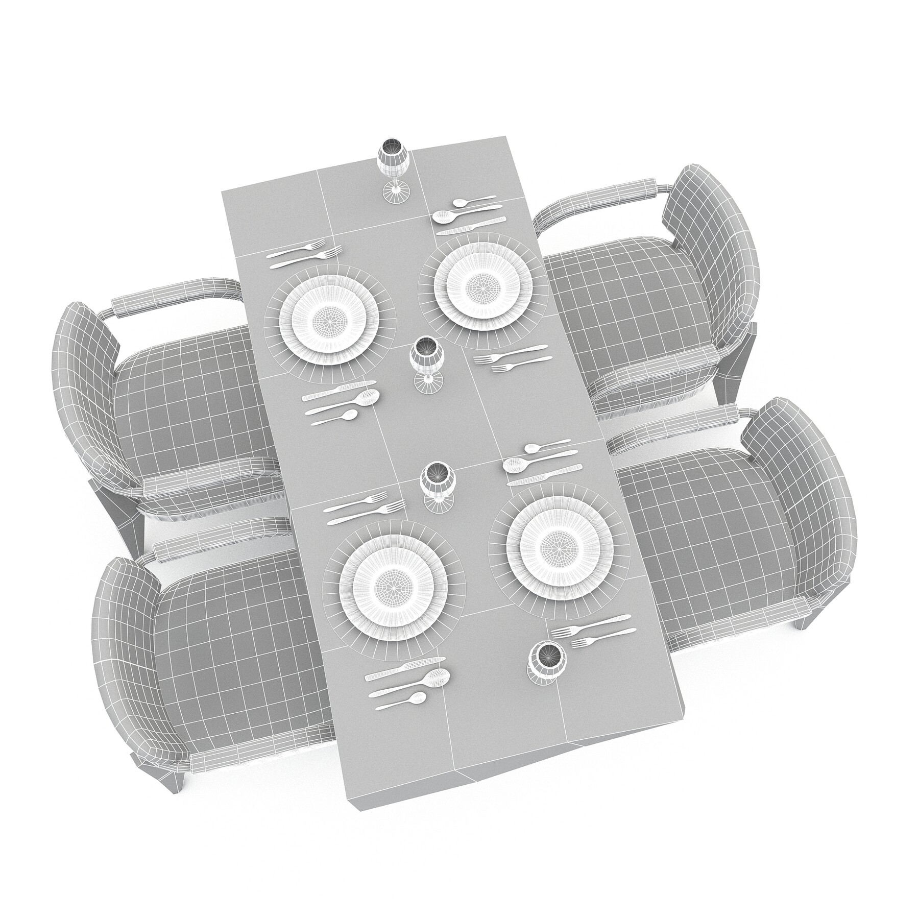 ArtStation - 3D dining table 013 model | Resources