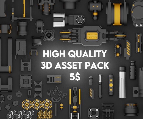 ArtStation - 3d kitbash asset pack | Resources
