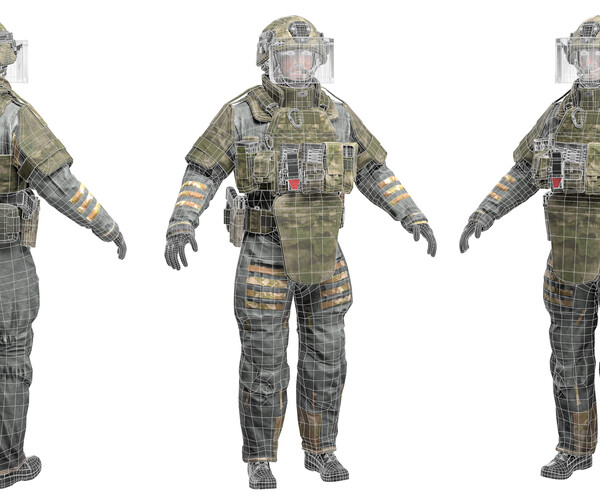 ArtStation - MILITARY Game Ready Character Russian Assault Soldier ...