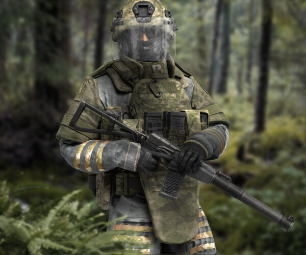 ArtStation - MILITARY Game Ready Character Russian Assault Soldier ...