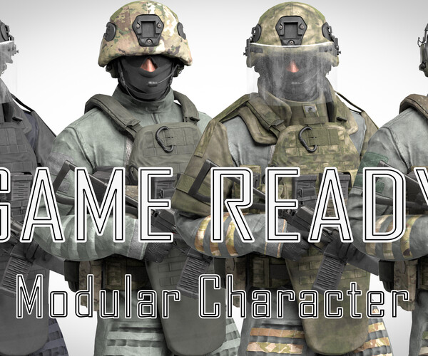 ArtStation - MILITARY Game Ready Character Russian Assault Soldier ...