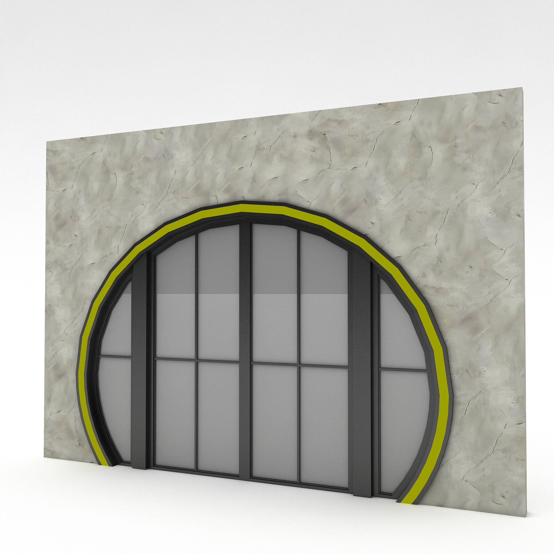 ArtStation - round cafe door 3D model | Resources