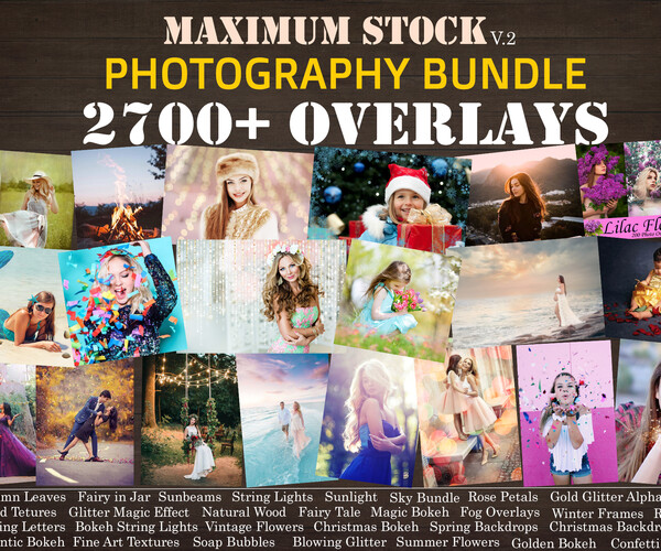 ArtStation - 2700+ Photo Overlays MEGA Bundle, Overlays for Photoshop, Photography BUNDLE, bokeh ...