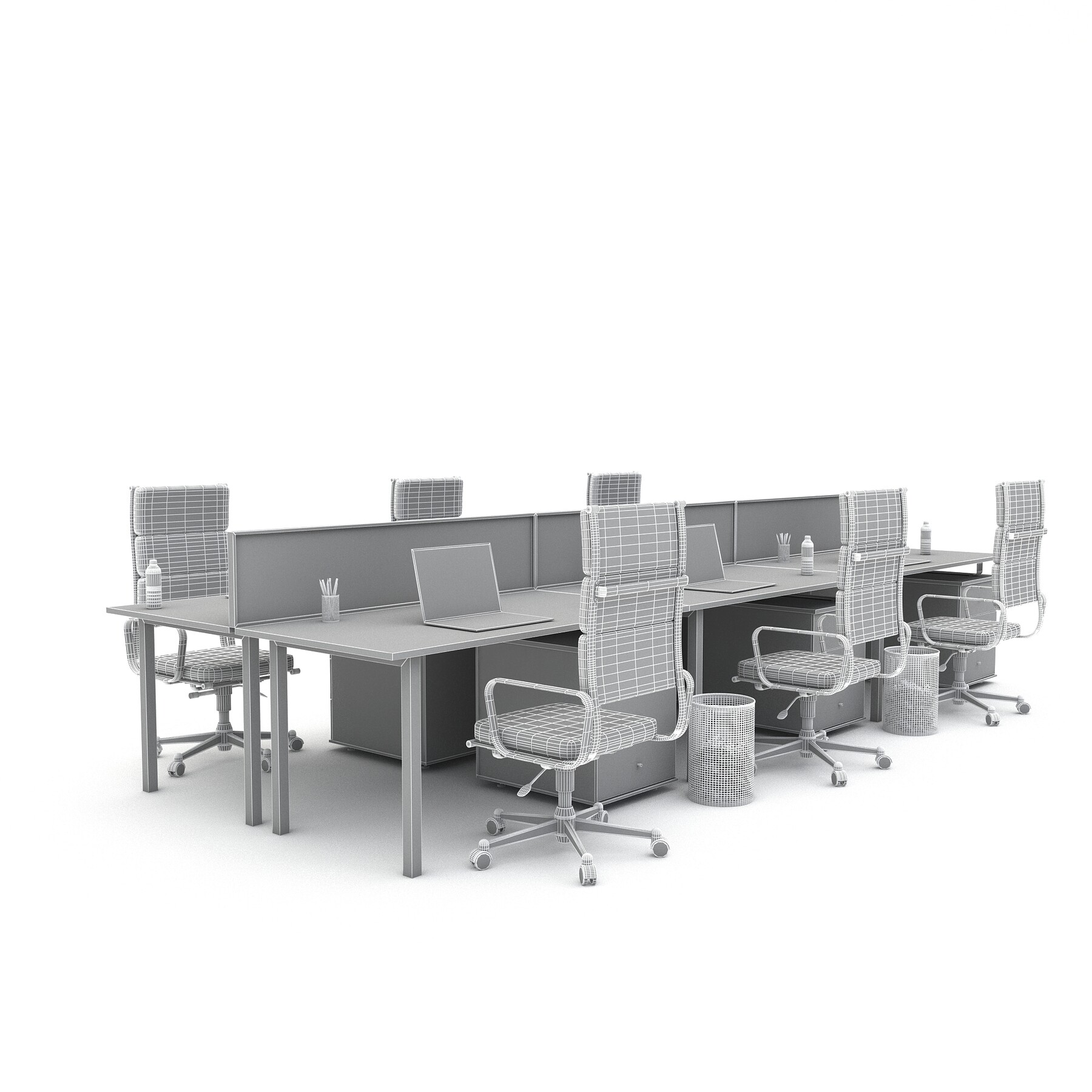 ArtStation - 3D office work and meeting table 05 model | Resources