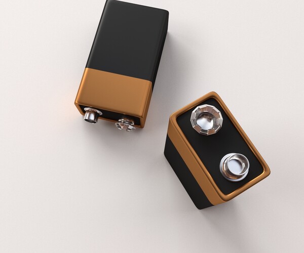 ArtStation - Battery 9 Volt | Game Assets