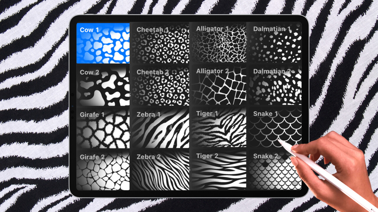 ArtStation - Seamless Animal Textures Brush Set For Procreate | Brushes