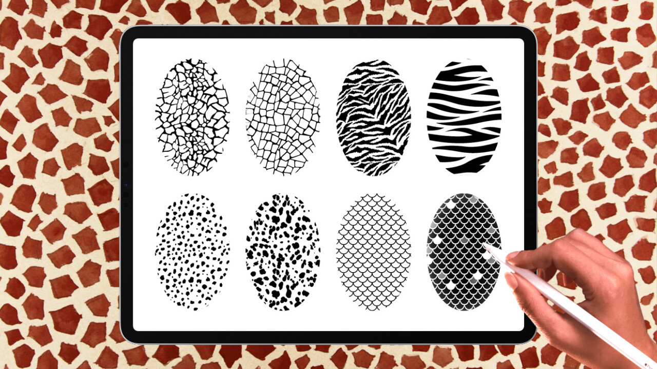 ArtStation - Seamless Animal Textures Brush Set For Procreate | Brushes