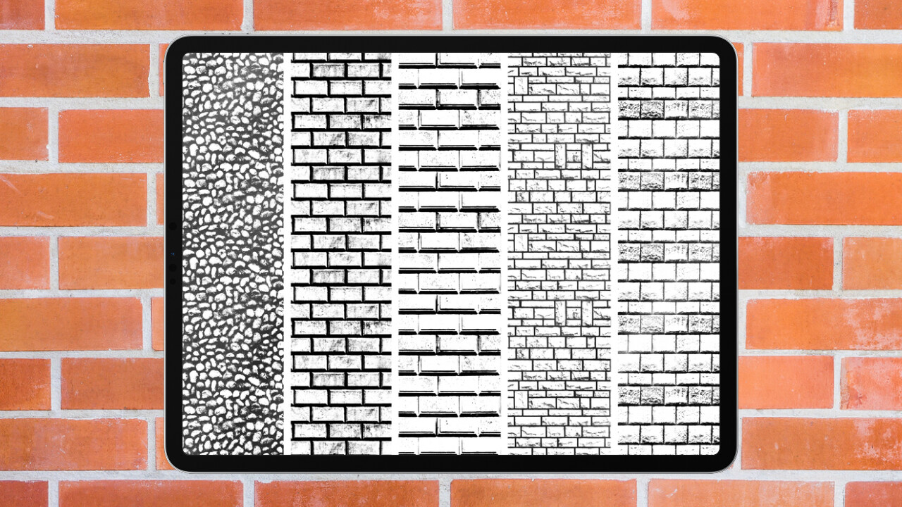 ArtStation - HD Seamless Brick Texture Brush Set For Procreate | Brushes