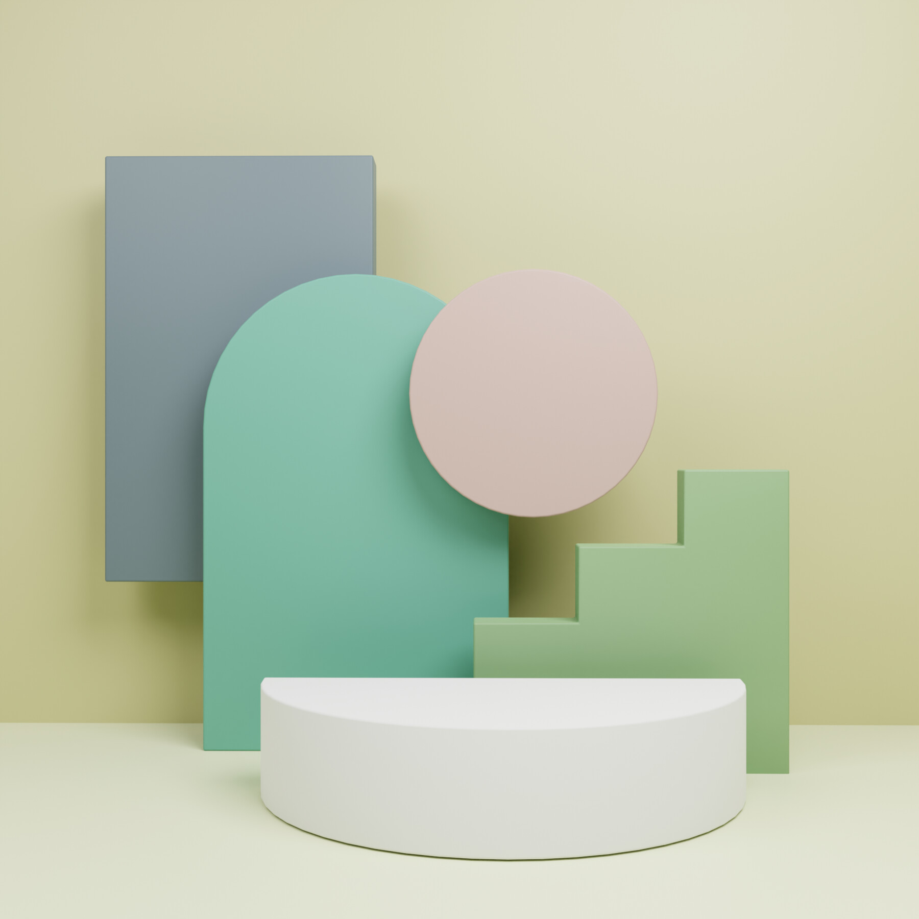 ArtStation - 3d rendering of pastel color backdrop blender 3.x | Resources