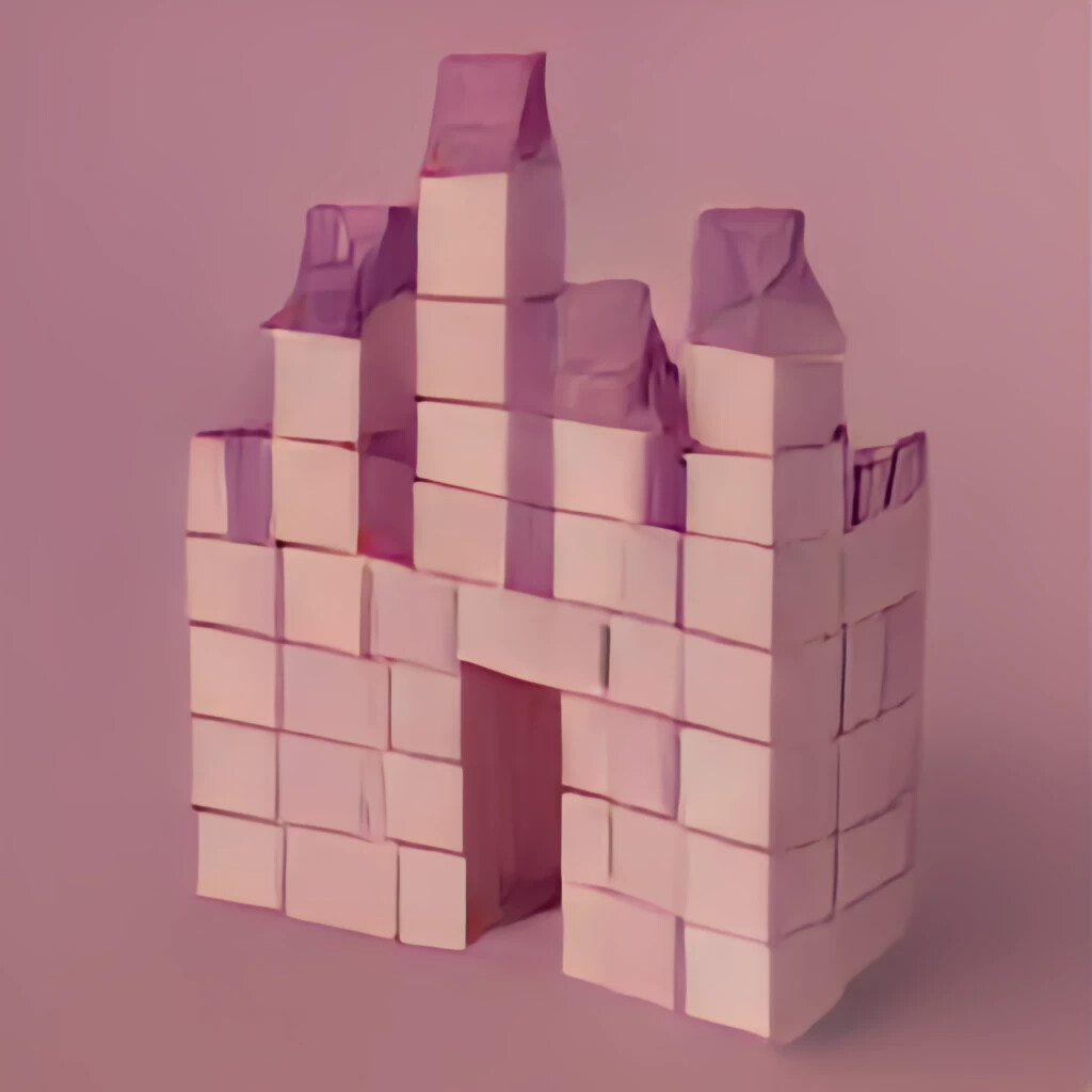 ArtStation - polymode style, A seamless texture of pink castle bricks ...