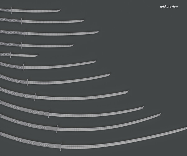 ArtStation - Katanas | Game Assets