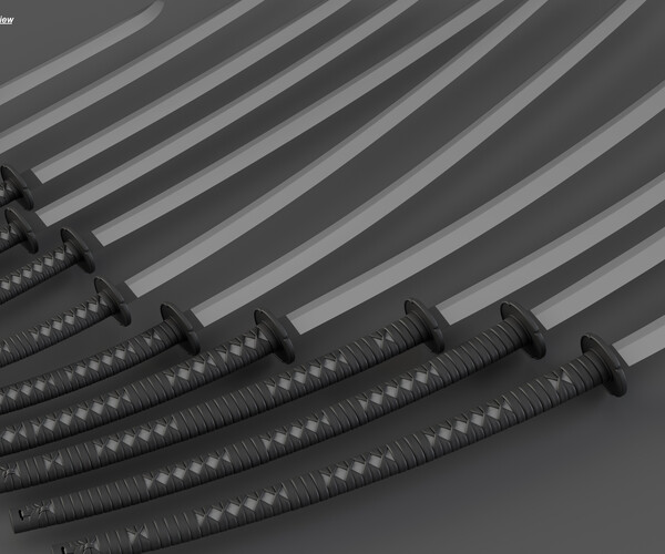 ArtStation - Katanas | Game Assets