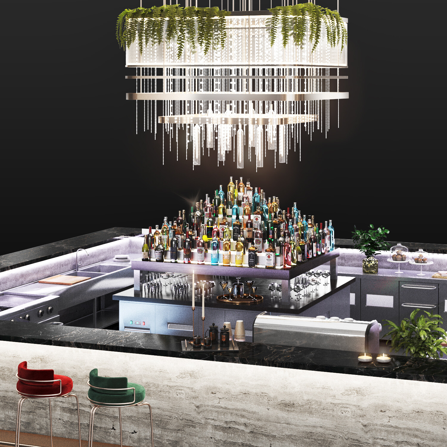 ArtStation - Cocktail Bar - Island cafe, Restaurant, drinks | Resources