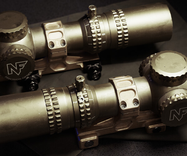 ArtStation - NightForce ATACR / Geissele / Trijicon RMR (Game Ready ...