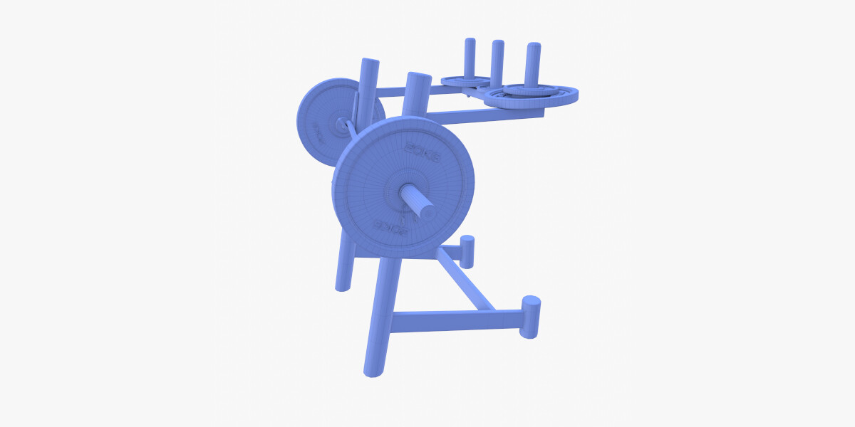 ArtStation - Curl rack | Game Assets