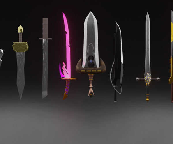 ArtStation - 10 Unique Swords at an Affordable Price | Game Assets