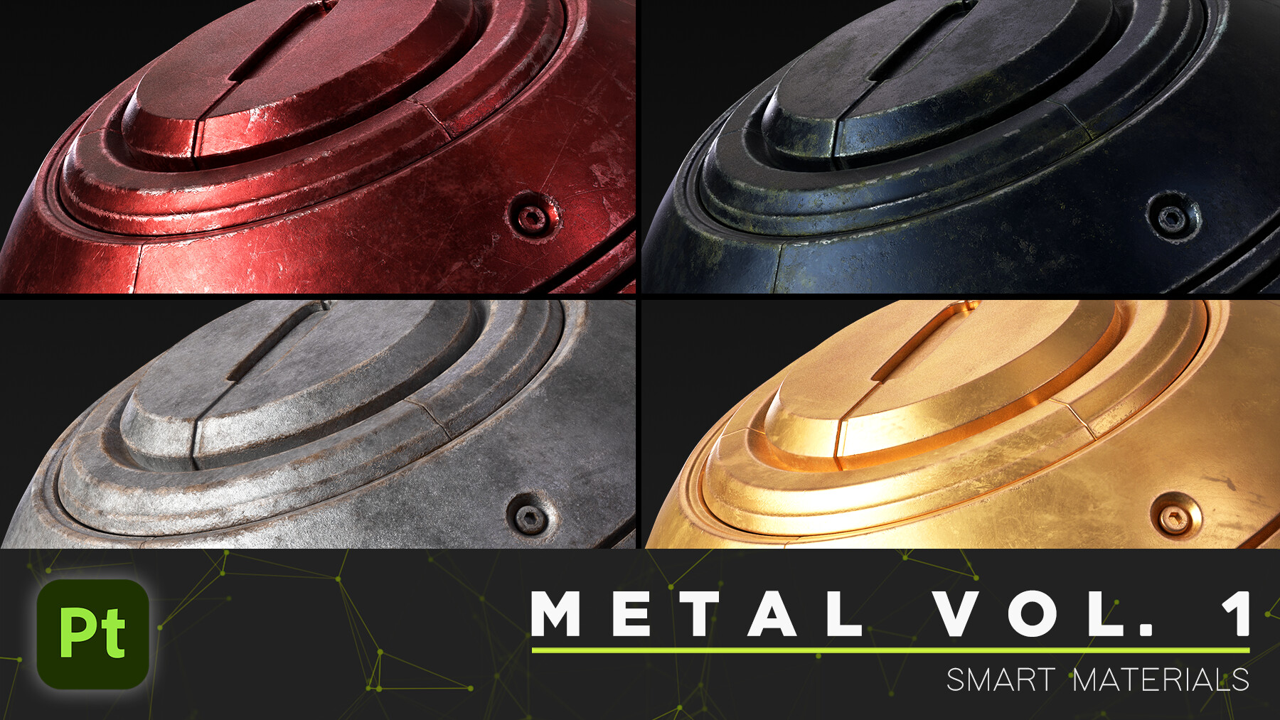ArtStation - Metal Vol 1 - Smart Materials | Game Assets