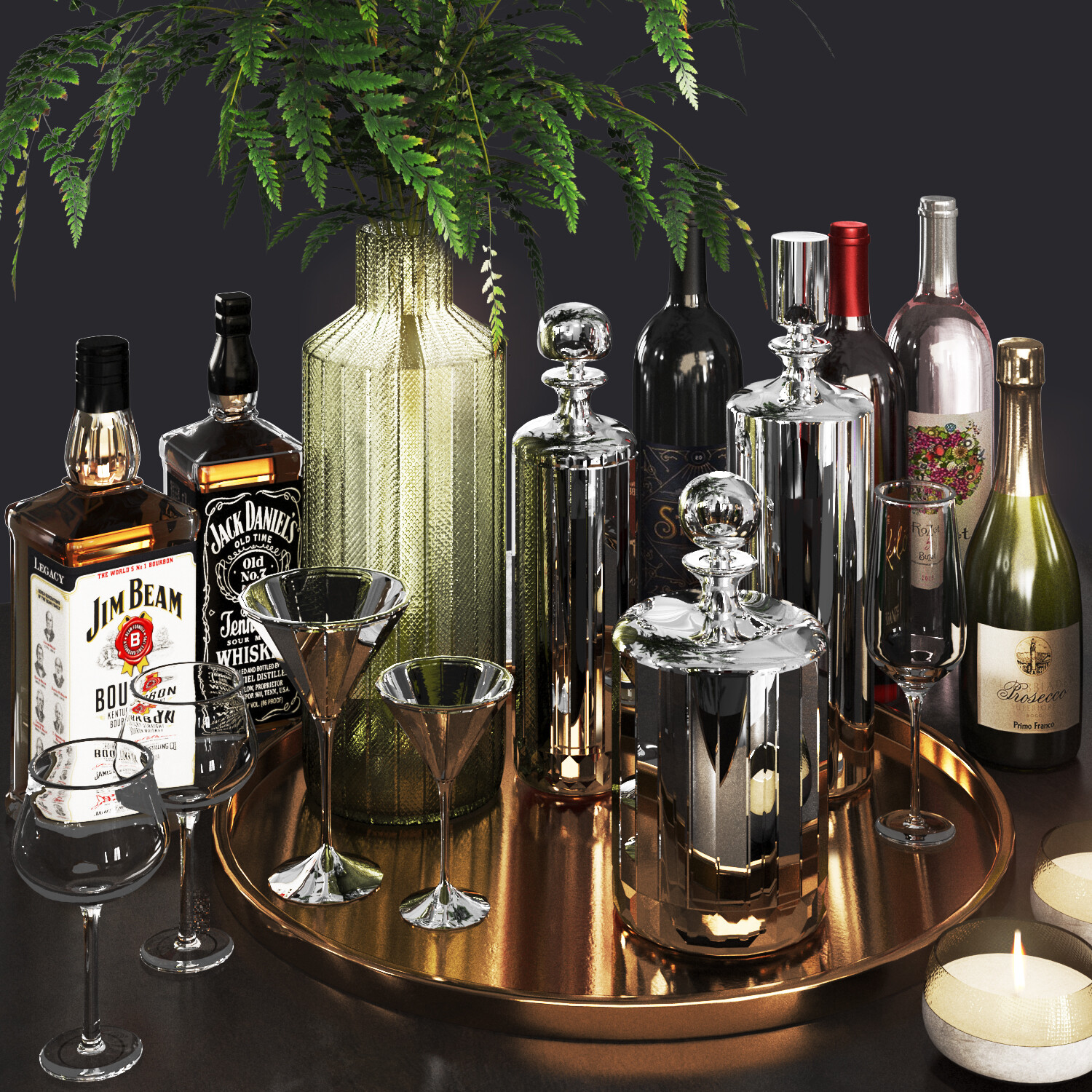 ArtStation - Drinks set, alcoholic drinks | Resources