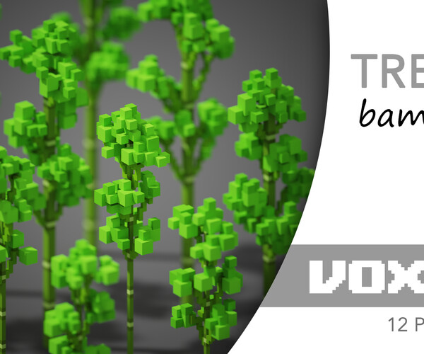 ArtStation - VOXEL Trees - Bamboo | Game Assets
