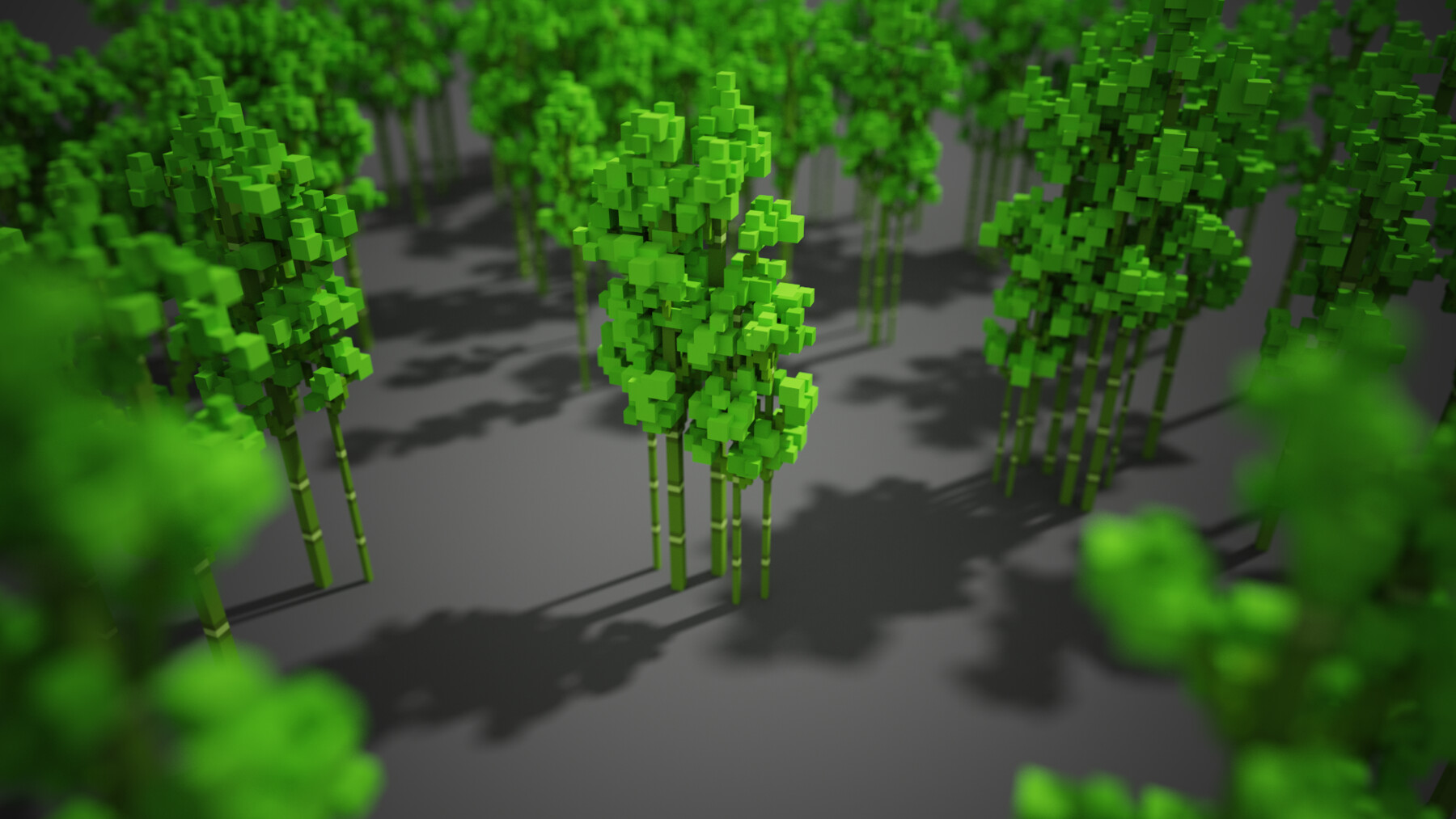 ArtStation - VOXEL Trees - Bamboo | Game Assets