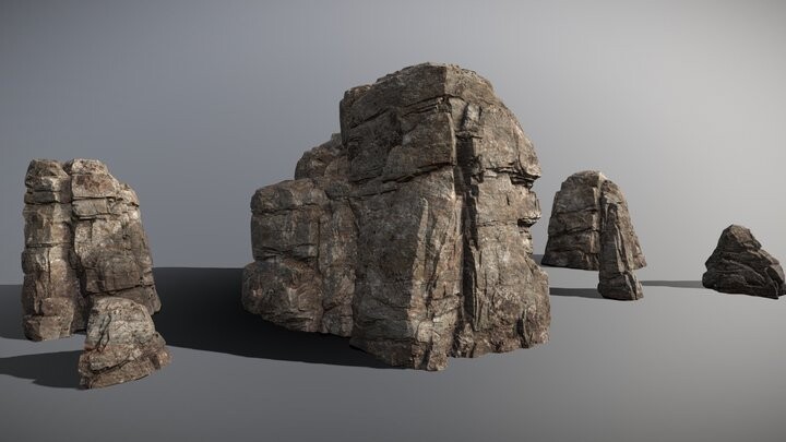 ArtStation - Rocks 8 Pack | Resources