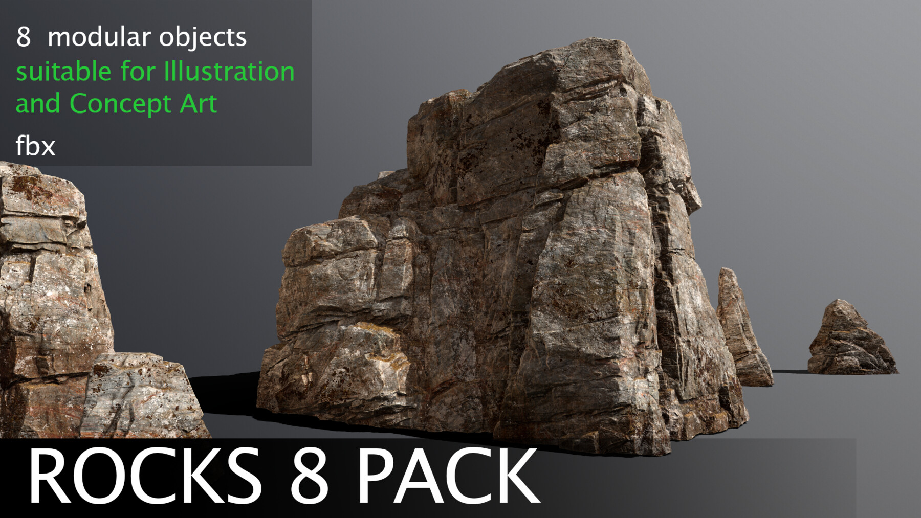 ArtStation - Rocks 8 Pack | Resources
