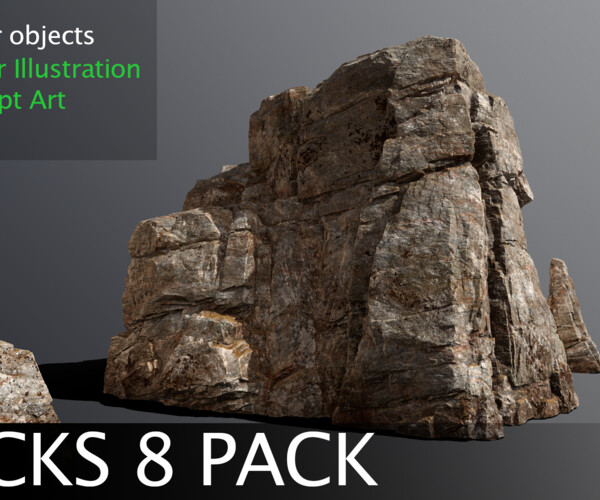 ArtStation - Rocks 8 Pack | Resources