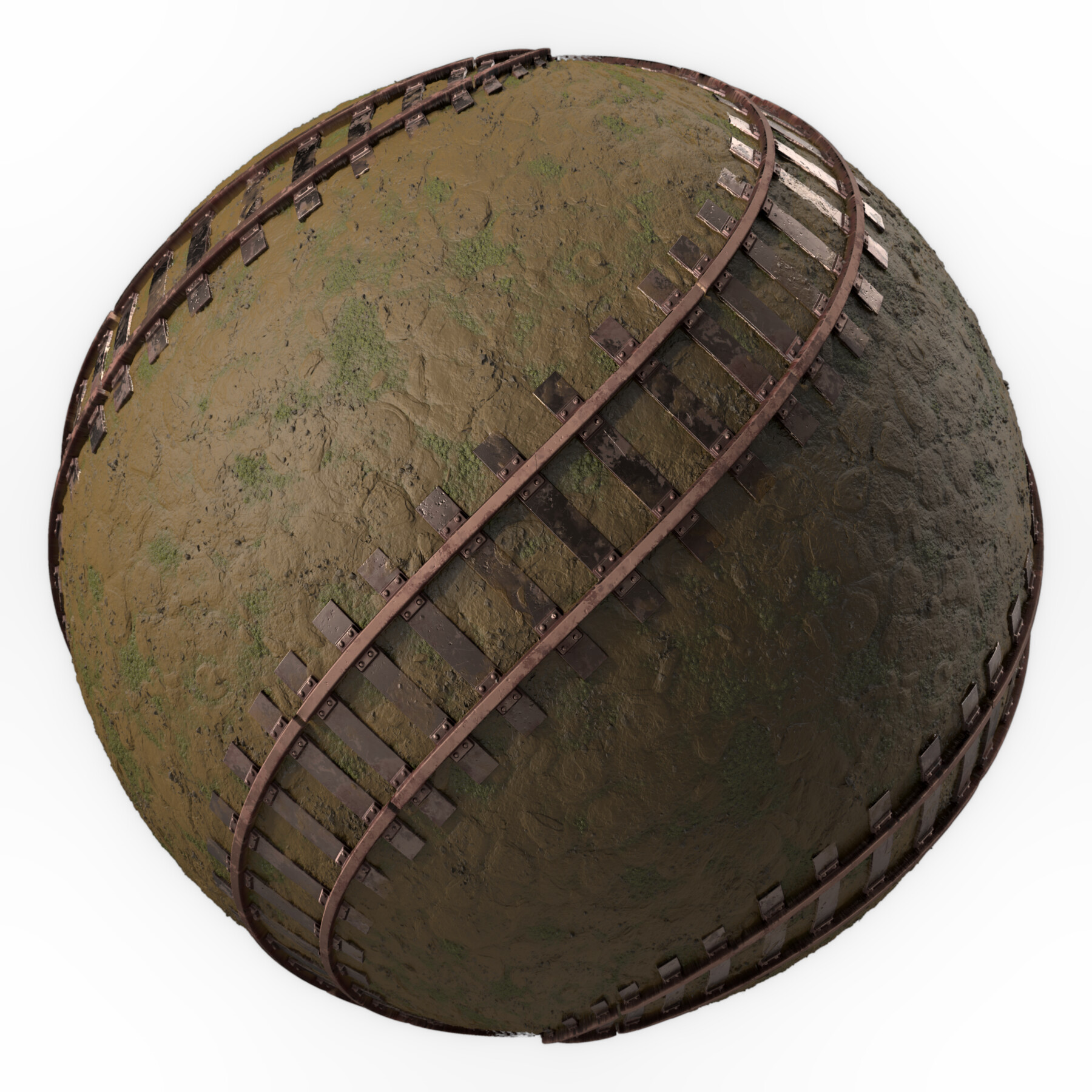 ArtStation - Railroad Materials 2- railroad track By Mud, Sbsar Pbr 4k ...