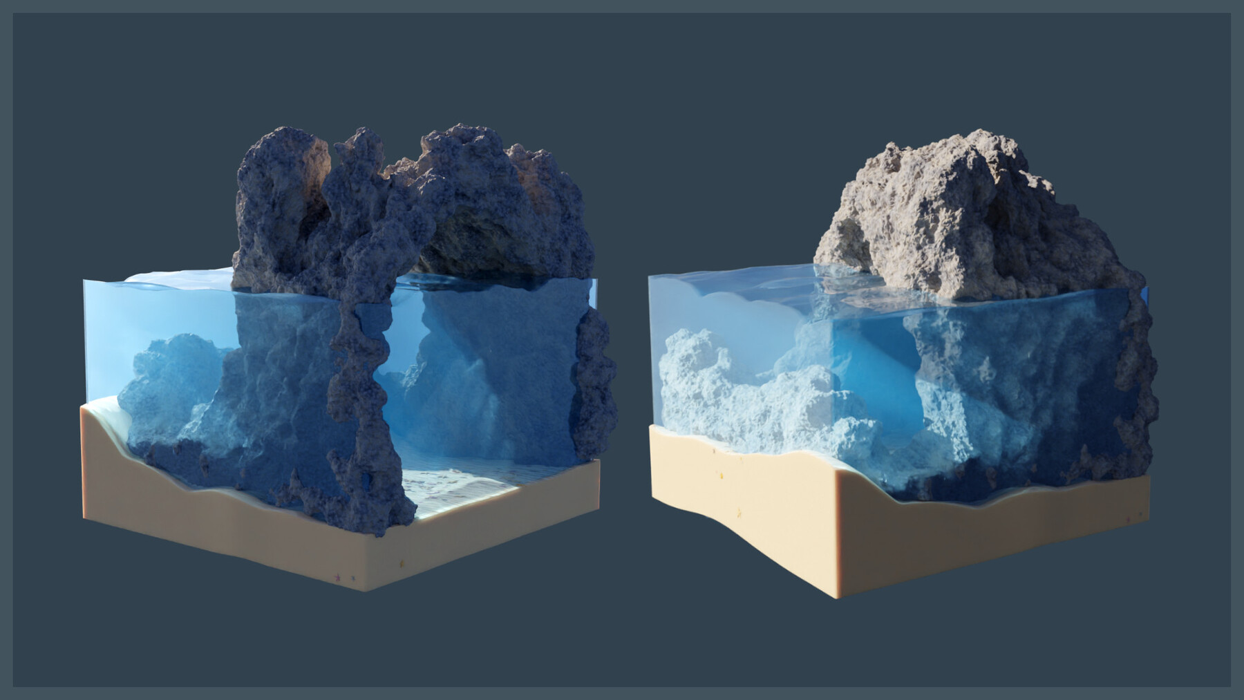 ArtStation - Underwater Cave Environment | Game Assets