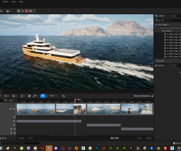 Artstation Unreal Engine Water Foam Ocean And Yacht Project Game Assets