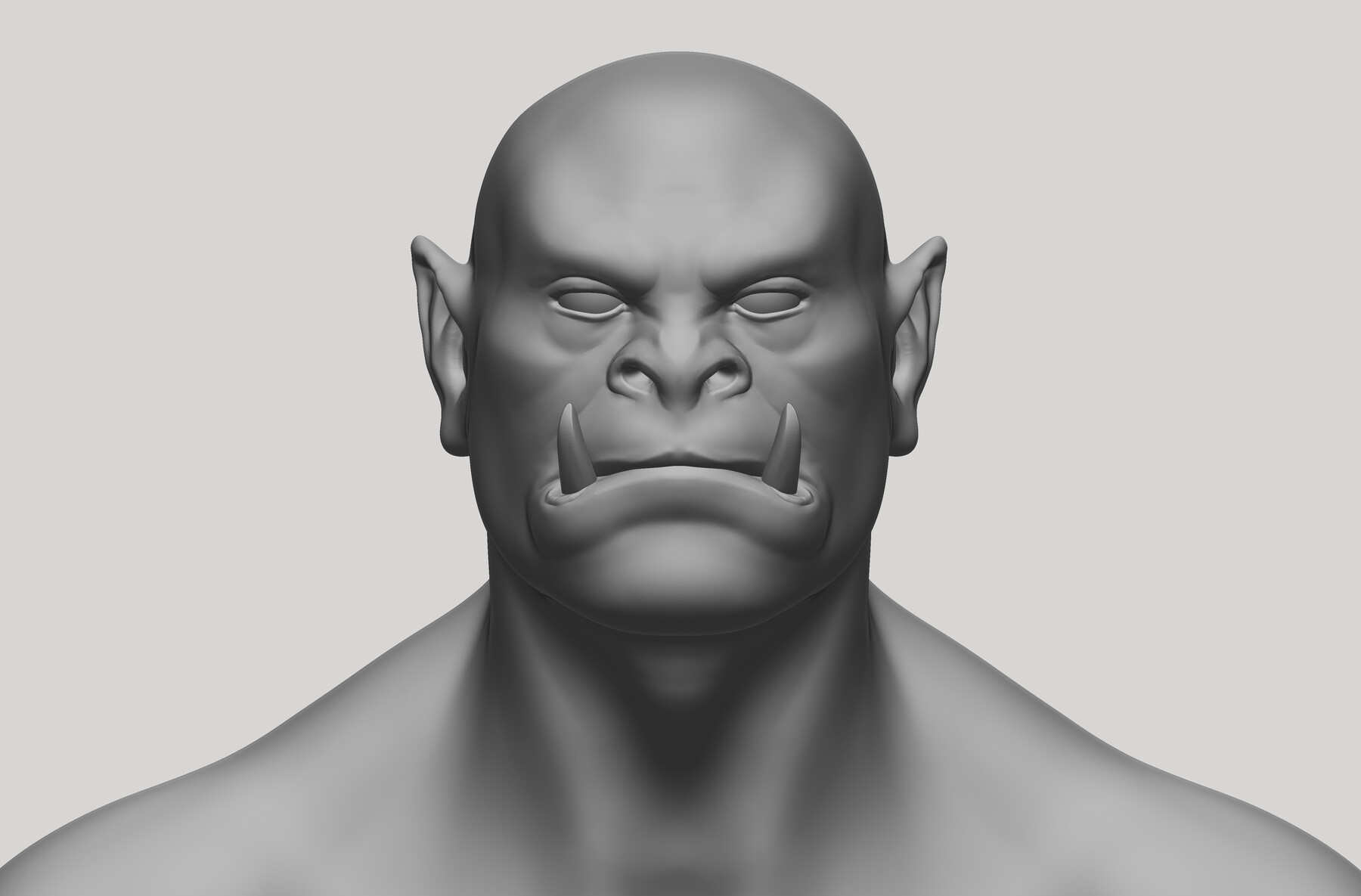 ArtStation - BASEMESH ORC HEAD MALE | Resources