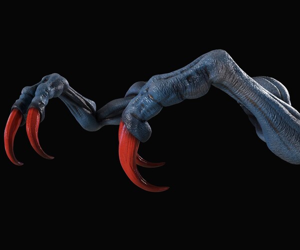 ArtStation - Red Clawed Monster Arms | Game Assets