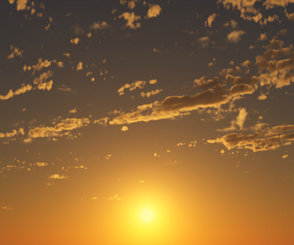 ArtStation - Sunset Skies HDRI Collection Vol.1 - 6 Skies at 16k ...