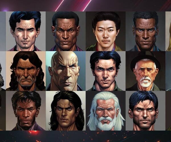 ArtStation - 160+ Comic Portraits | Game Assets