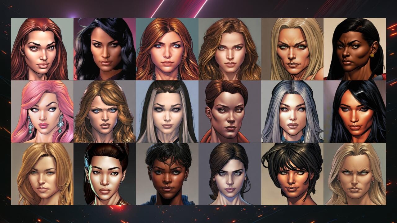 ArtStation - 160+ Comic Portraits | Game Assets