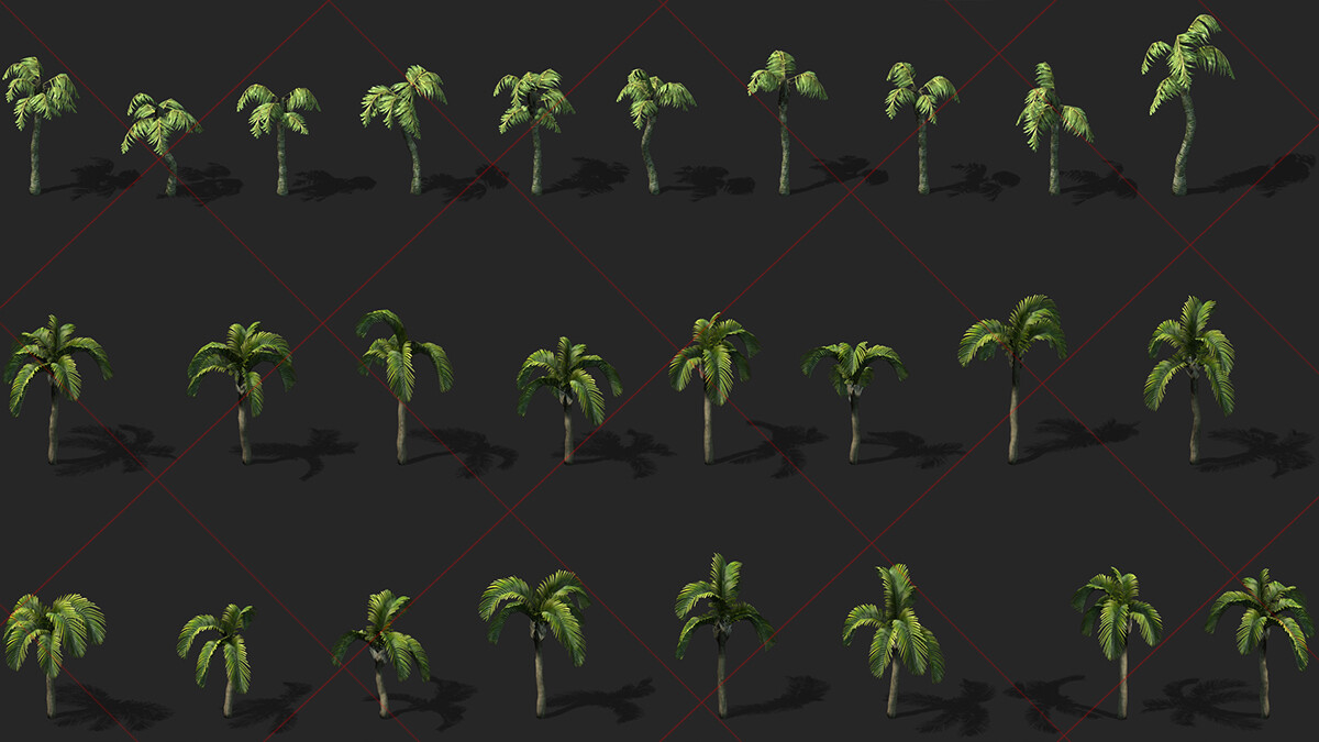 ArtStation - 130 Tree Collection Game Asset | Game Assets