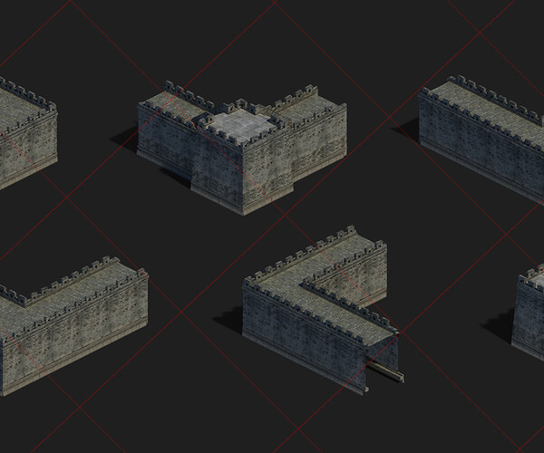 ArtStation - 20 Medieval Fort, Castle, Building, Tower Game Asset ...